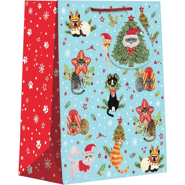 Christmas Gift Tote Medium: Naughty Cats ️ - Planewear