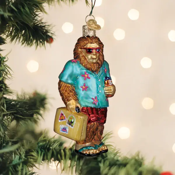 Ornament #25: Old World Christmas Sasquatch Gone Tropics - Planewear