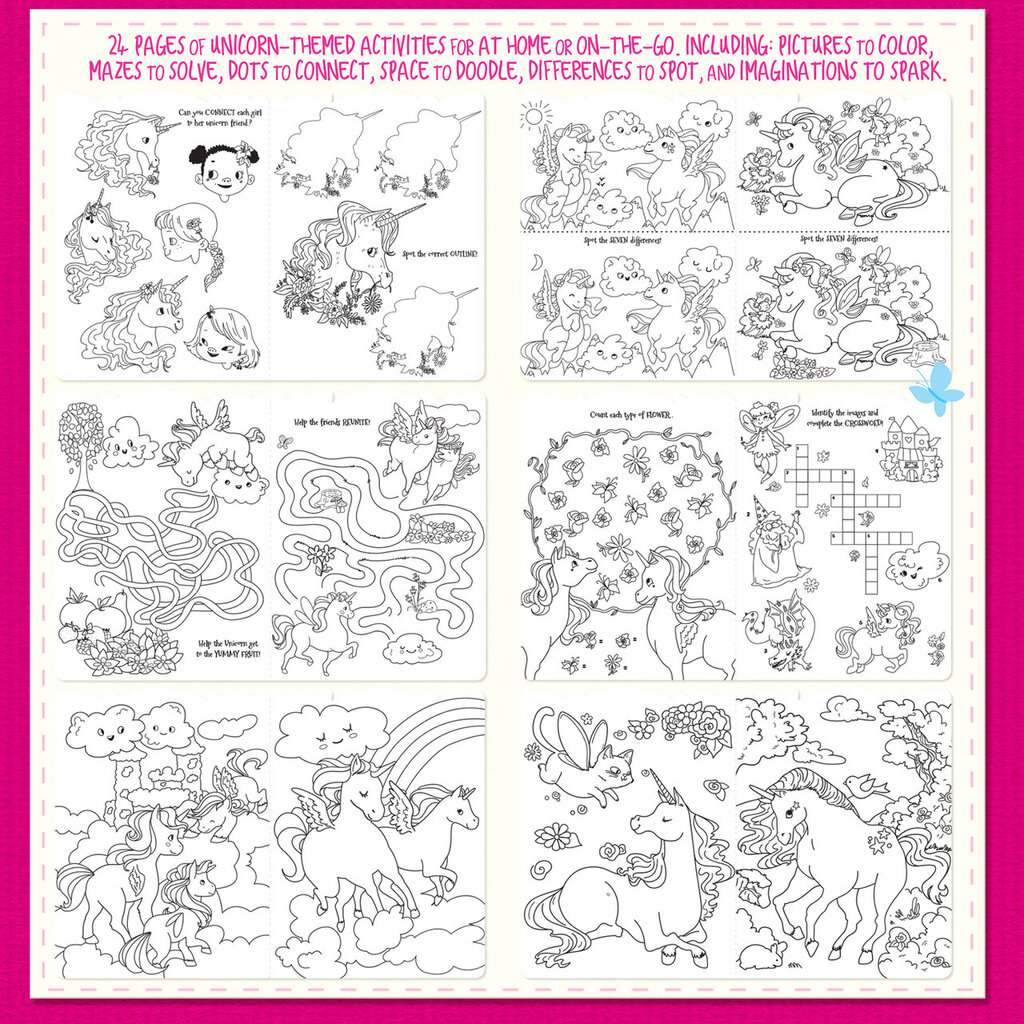 Kids Activity: Little Book of Big Fun Unicorn Land - Planewear