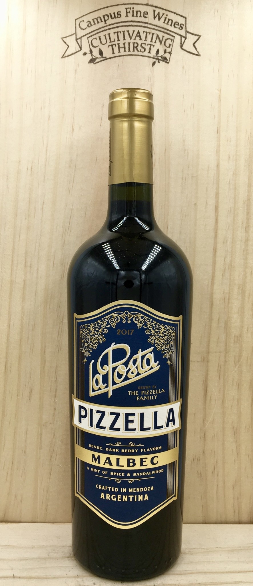 La Posta Pizzella Malbec 2017 750mL - Campus Fine Wines