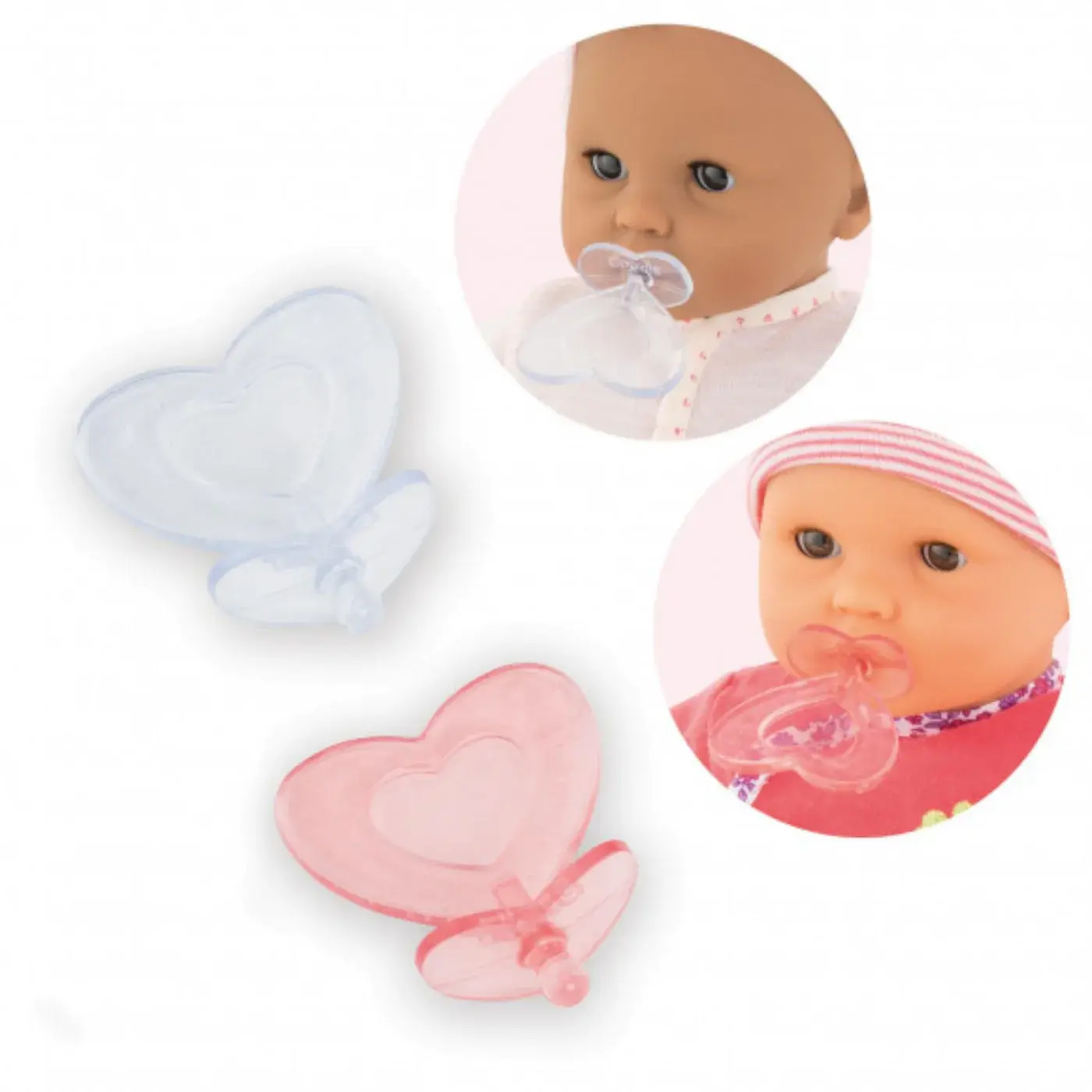 Corolle 2 Pacifiers For 12 Inch Baby Doll - Angellina's Toy Boutique
