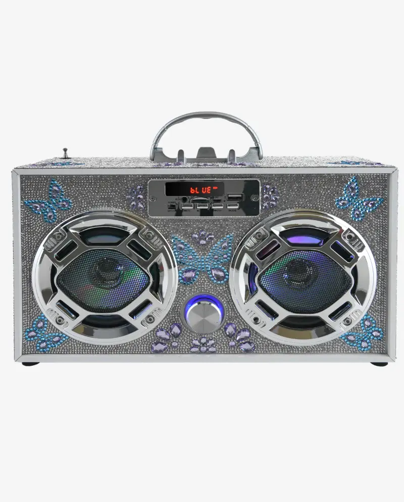 Butterfly Bling Bluetooth Boombox - Angellina's Toy Boutique