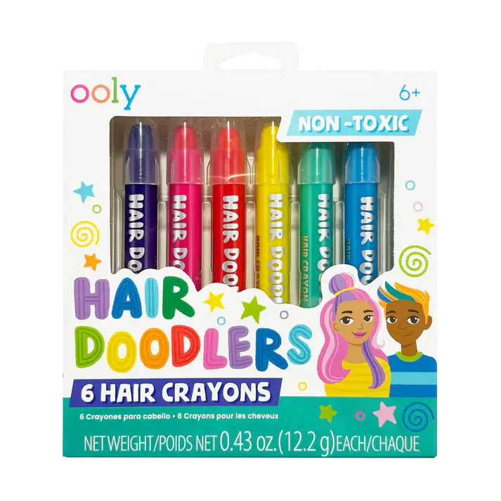 Hair Doodlers Hair Crayons Set of 6 Colors - Angellina's Toy Boutique