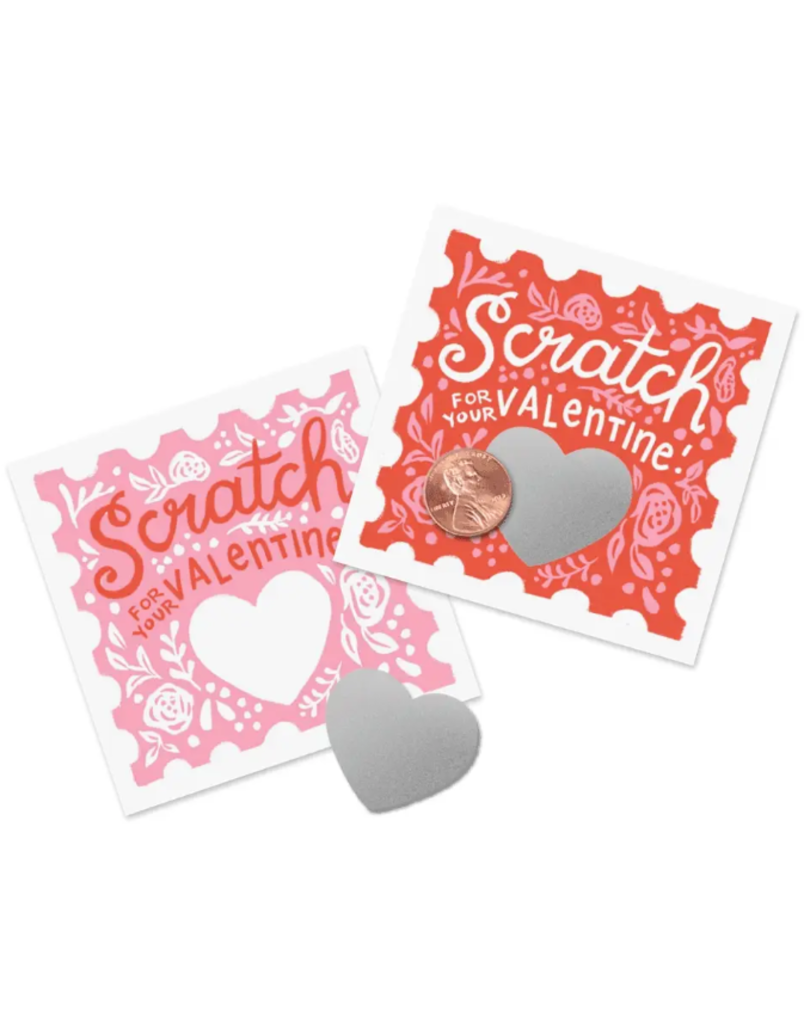 Inklings Paperie Scratch Off Valentines Card Floral - Angellina's Toy ...