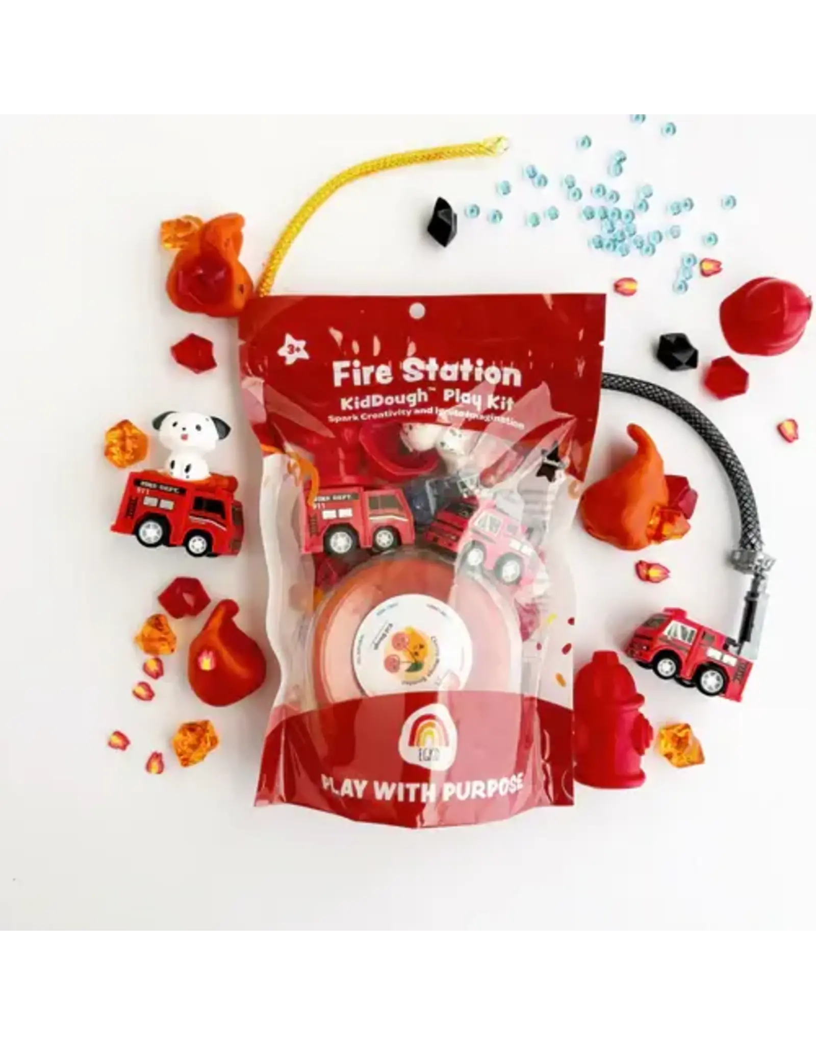 Fire Station (Cherry Mango) KidDough Play Kit - Angellina's Toy Boutique