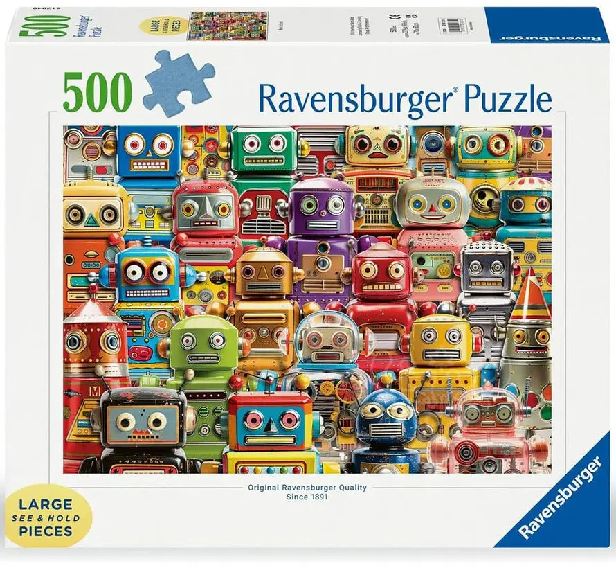 Ravensburger Retro Robots 500 Piece Puzzle - Angellina's Toy Boutique