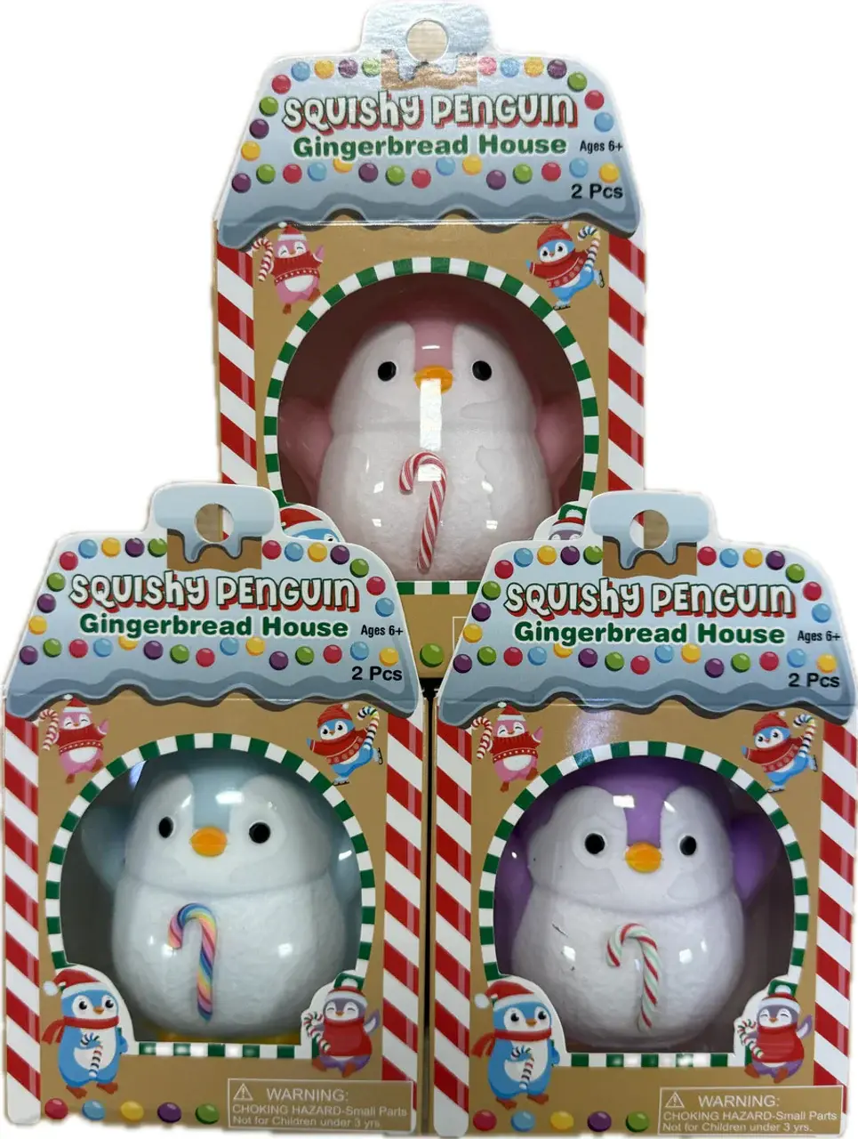 Zorbitz Squishy Penguin Gingerbread House - Angellina's Toy Boutique