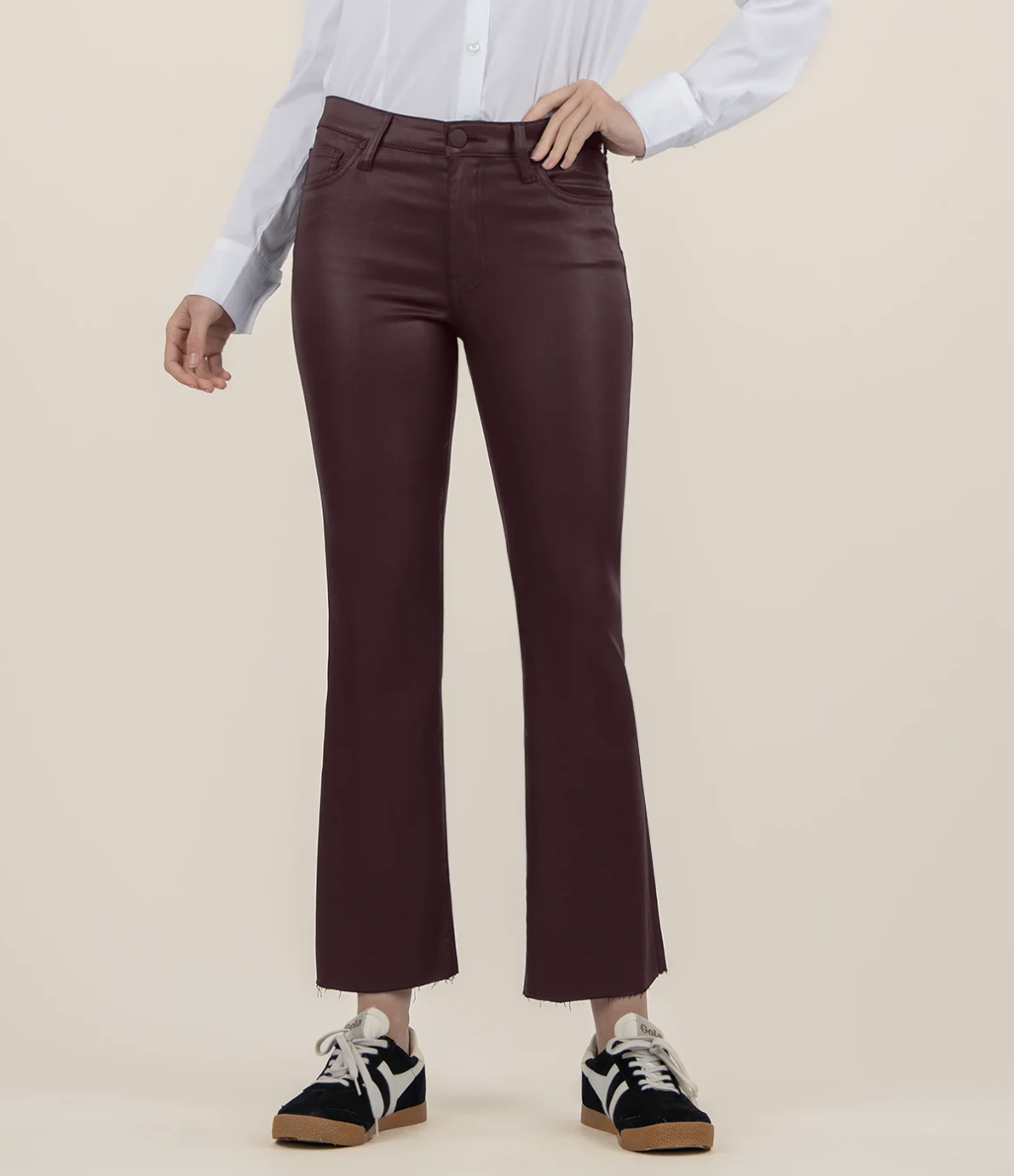 Kelsey HR Ankle Flare, Sangria - Cheeks Jeans