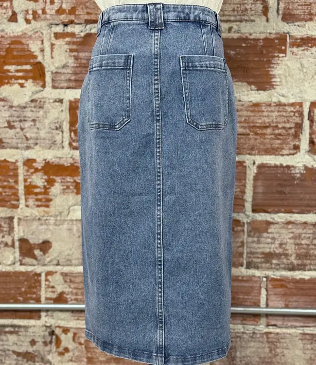 Shania Skirt, Bobbie Wash - Cheeks Jeans