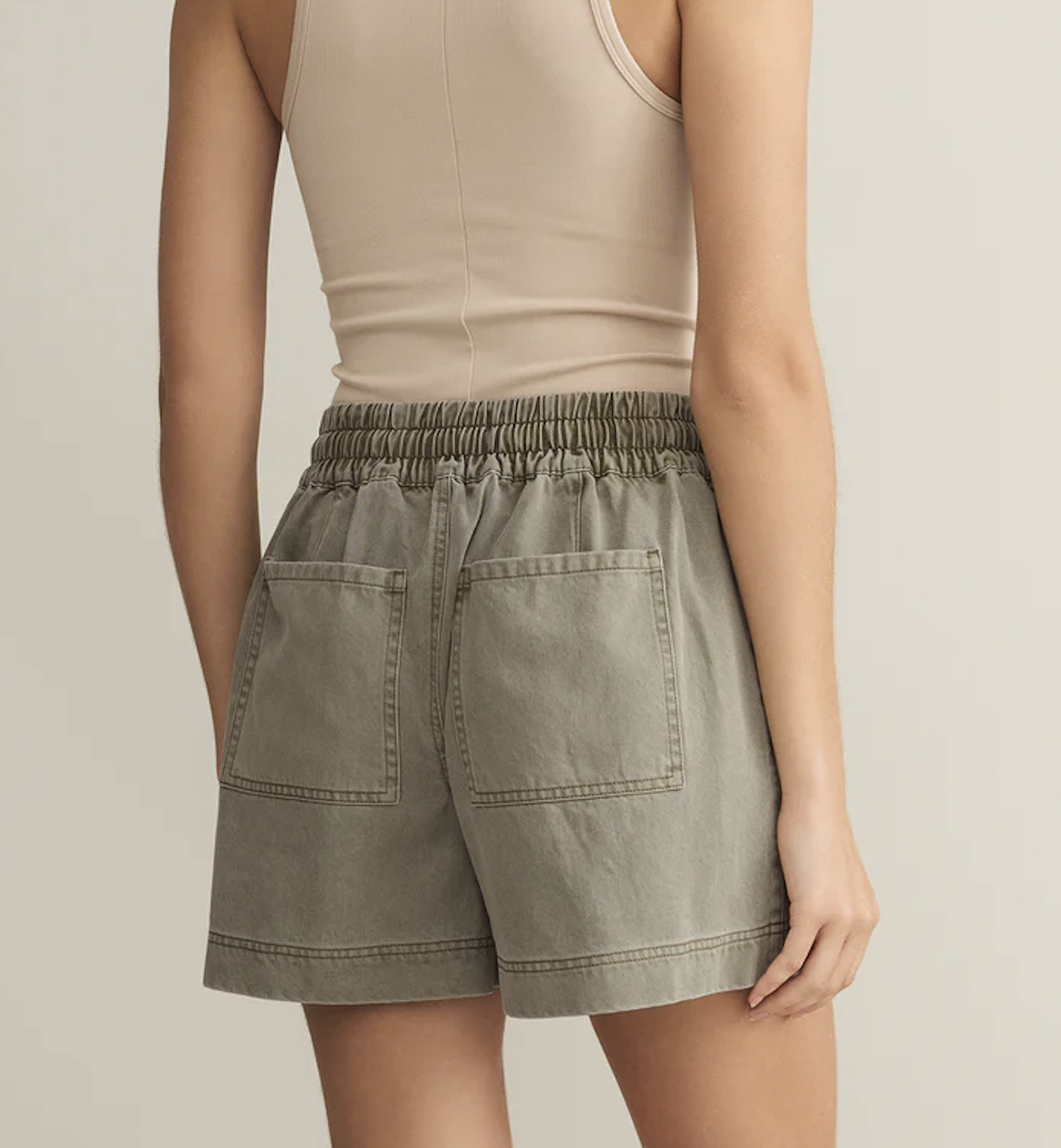 Summerland Denim Shorts, Dusty Palm - Cheeks Jeans