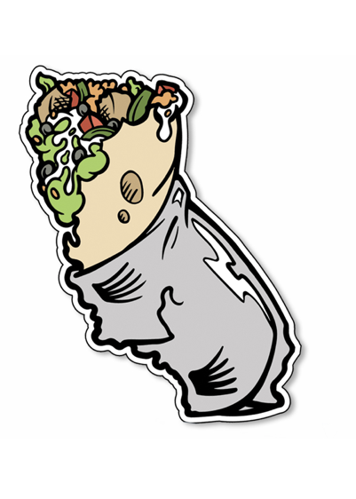 California Burrito Sticker - Venture Quality Goods