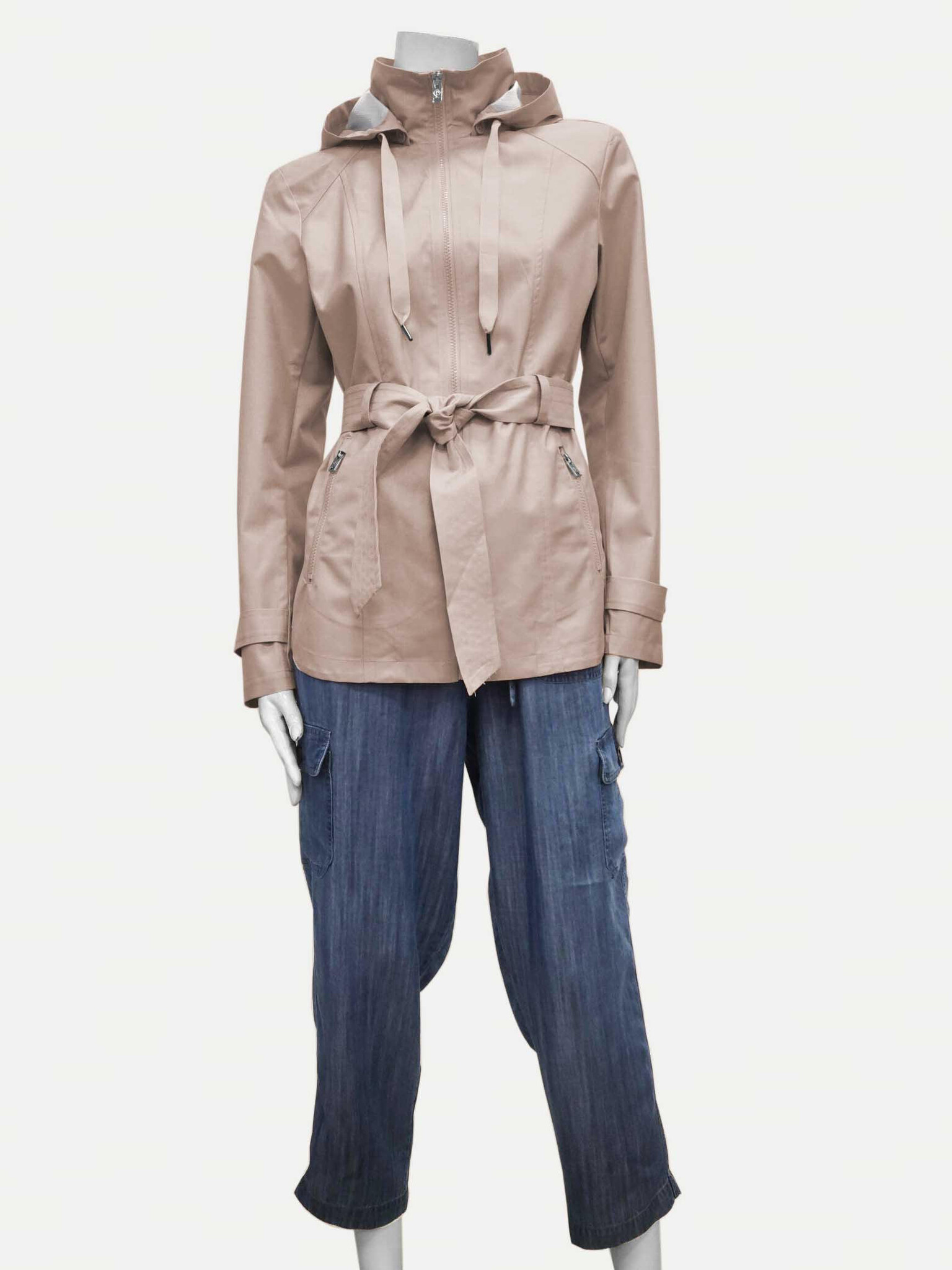 PZ 8268500 Belted Rain Jacket - JEANS UNLIMITED - Parry Sound, ON