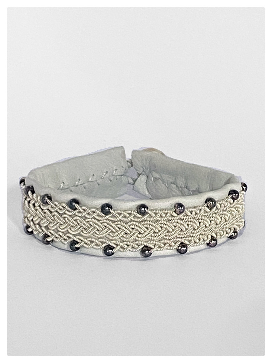 MARIA RUDMAN - Sami Bracelet Felica White/Silver Beads - Bacci's