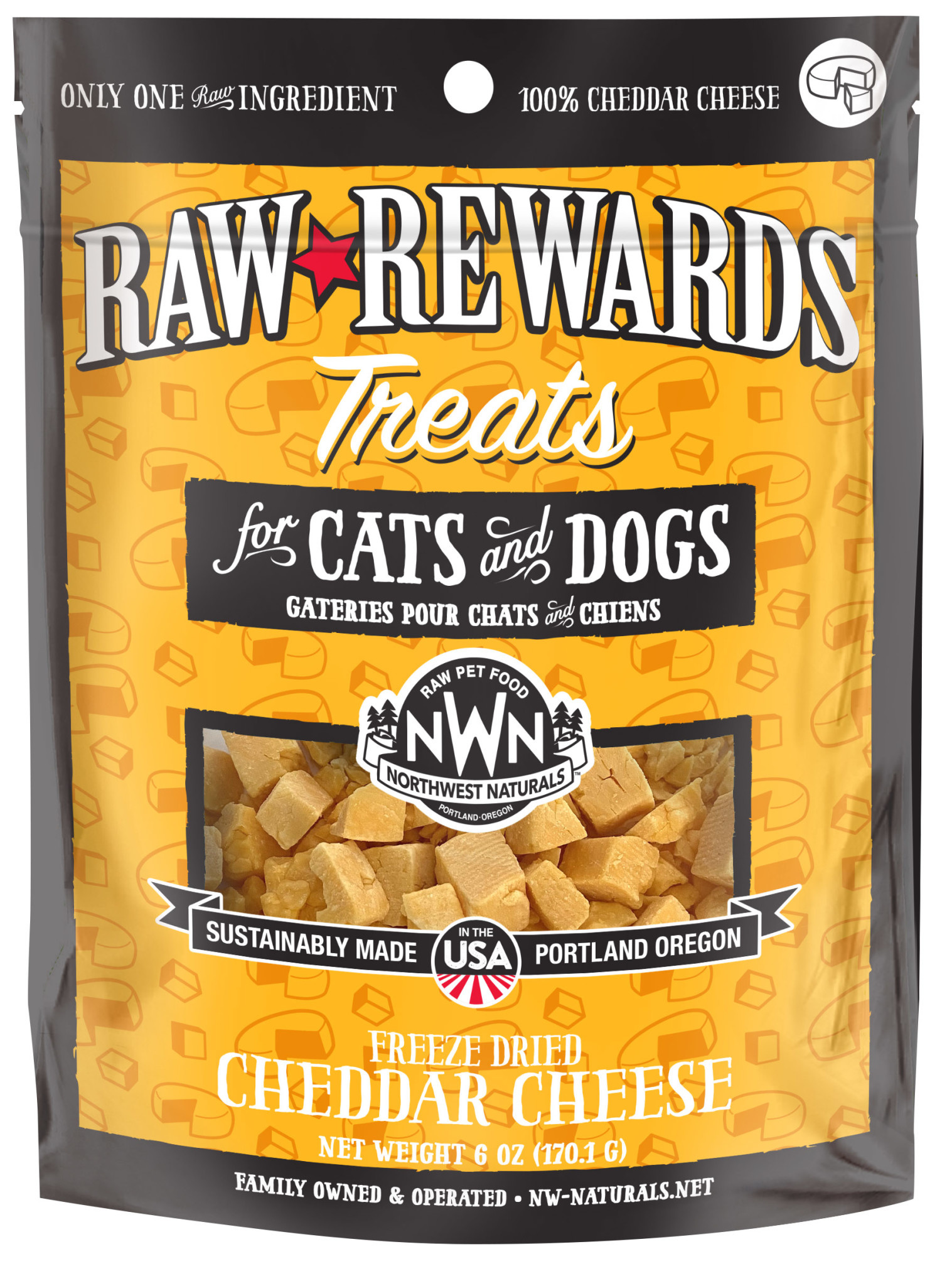 NWN FD Cheddar Cheese Treats 6OZ - Ruff Haus Pets