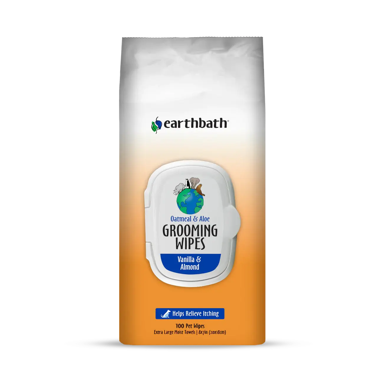Earth Bath / Shea Pet Earthbath Oatmeal & Aloe Grooming Wipes 100 Count ...