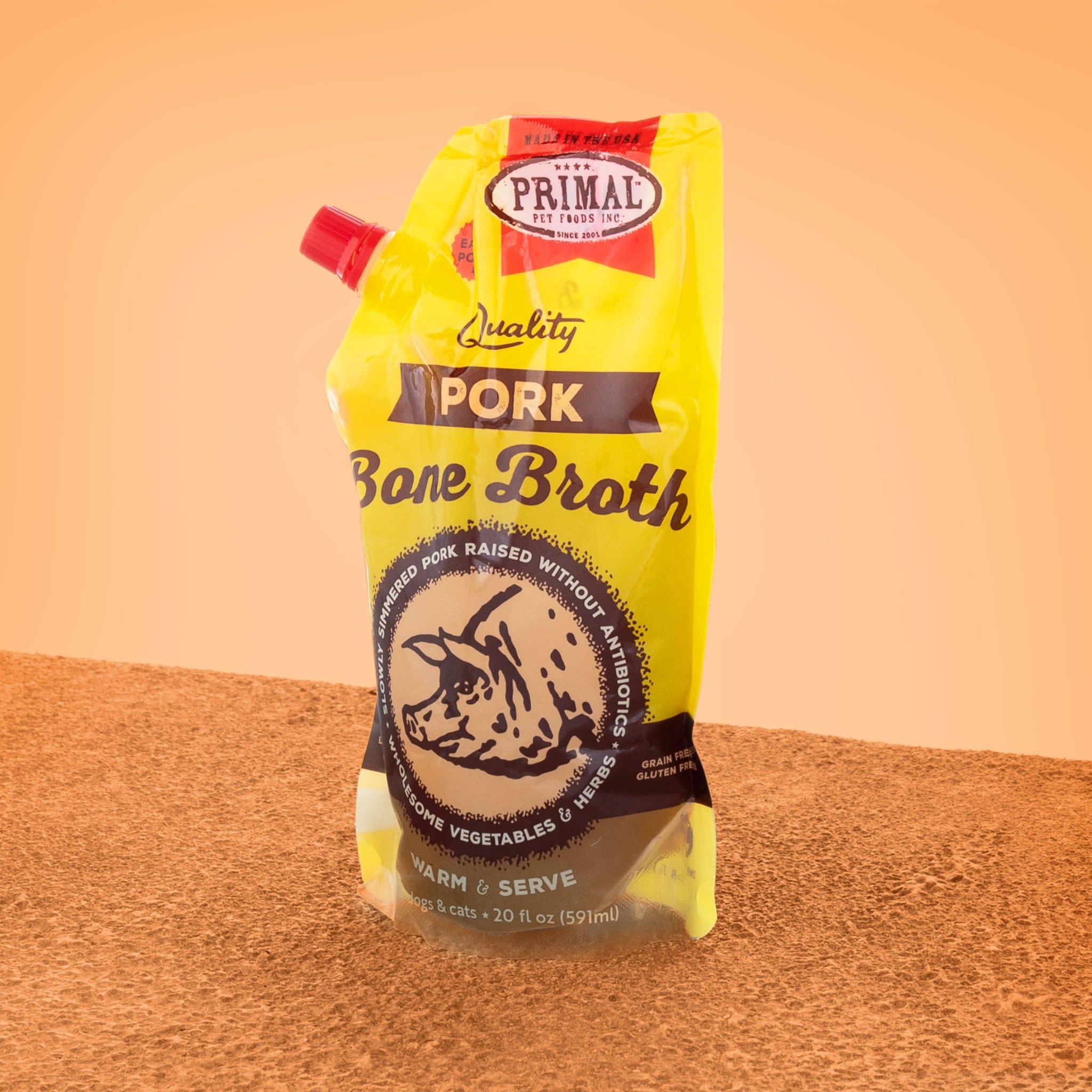 Primal Pet Foods Primal FZ Bone Broth Pork 20 OZ - Ruff Haus Pets