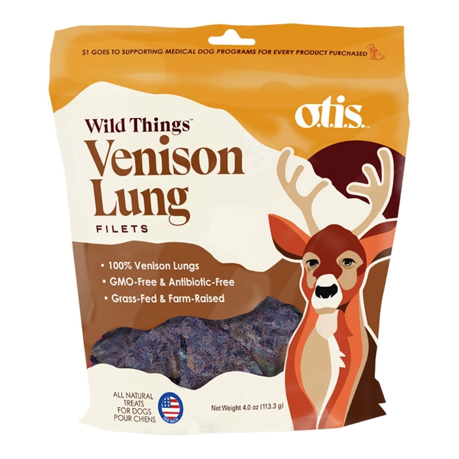 O.T.I.S OTIS D Wild Things Venison Lung Fillet 4oz - Ruff Haus Pets