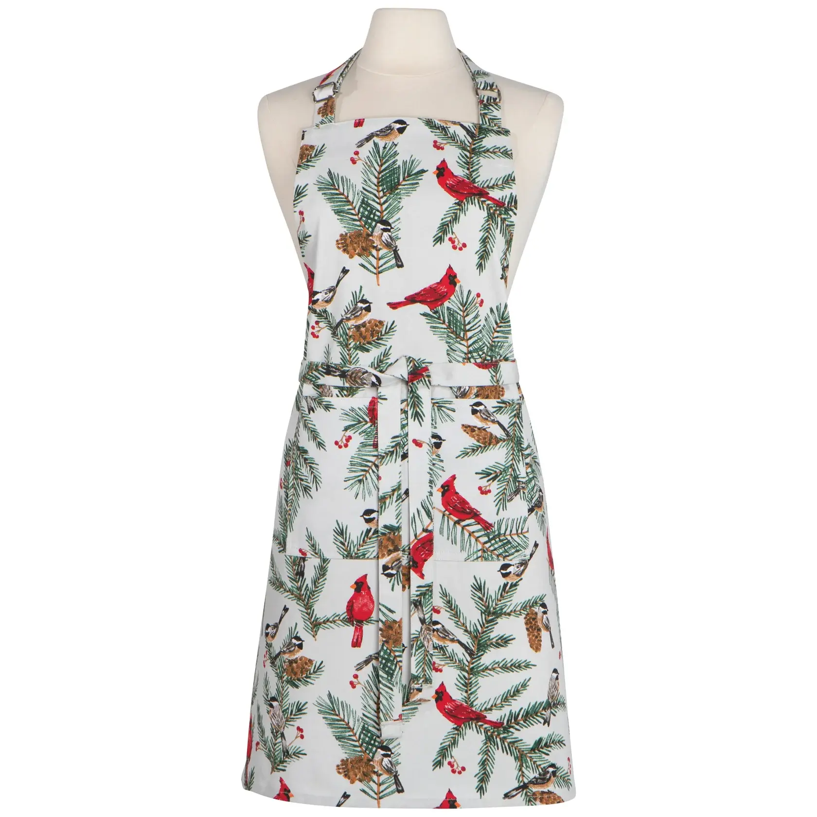 Birds & Boughs Christmas Chef Apron - Zest Kitchen Shop