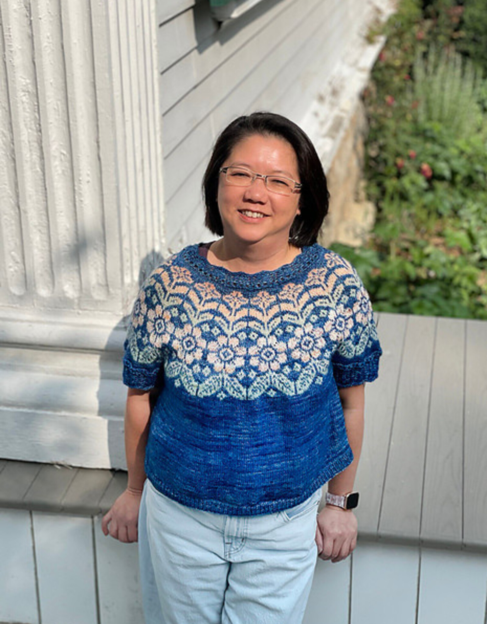 Alpine Bloom Sweater AM Spring 2025 Class - The Blue Purl - Yarn and ...