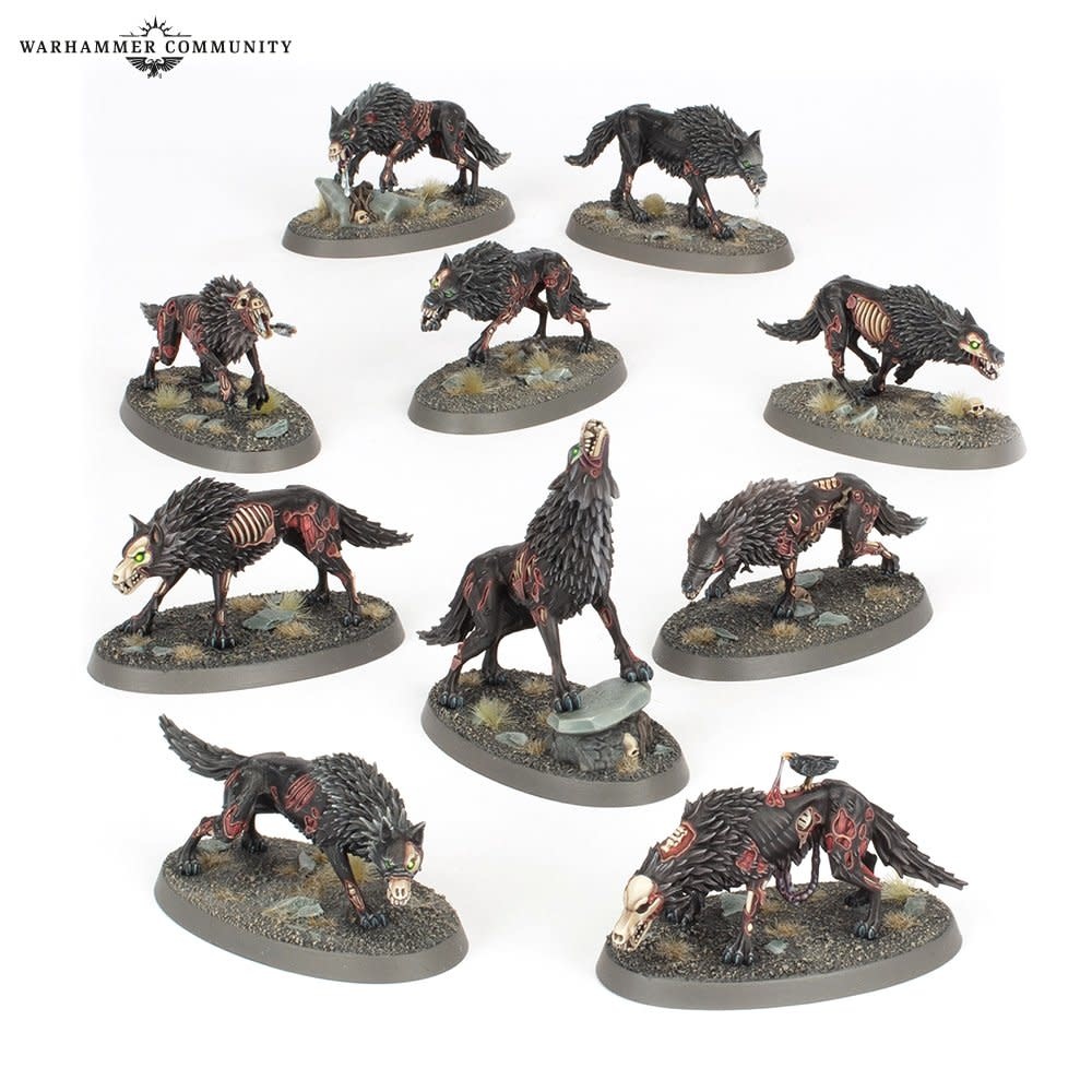 Games Workshop Warhammer AoS: Soulblight Gravelords - Dire Wolves ...