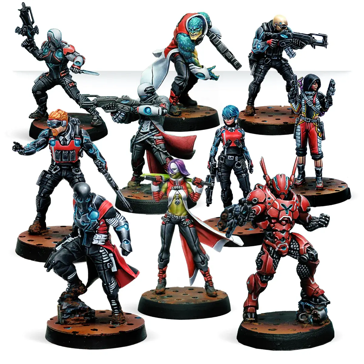 Corvus Belli Infinity: Essentials Nomads Action Pack - Rune & Board