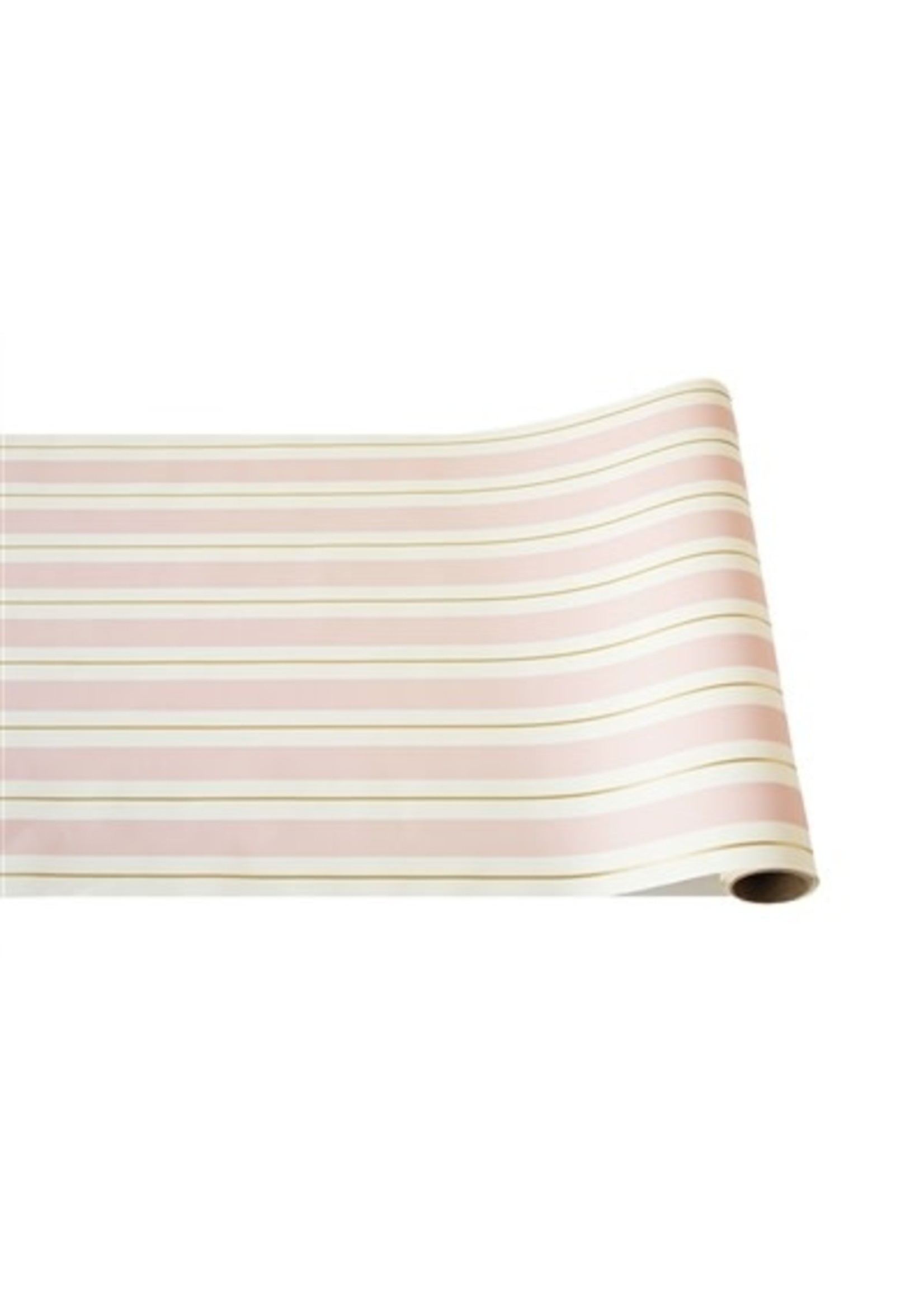Hester & Cook Paper Runner - Pink & Gold Awning Stripe - Maison Blue