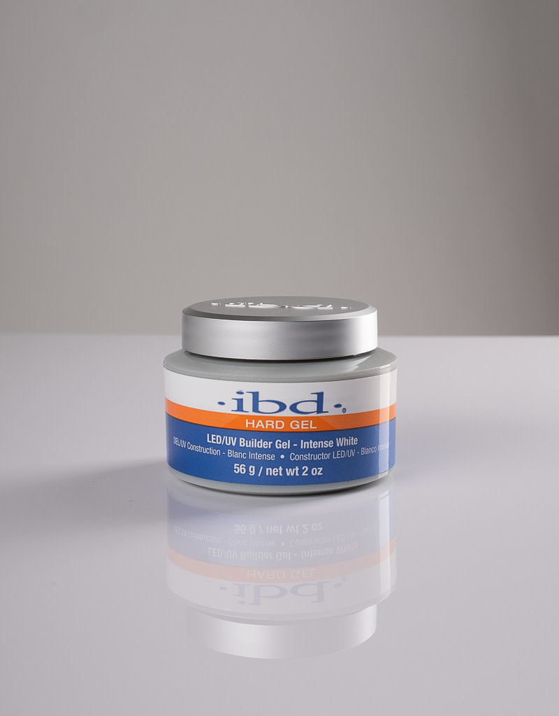 IBD Hard Gel - LED/UV Builder Gel - Intense White - 2oz - ABS Beauty Supply
