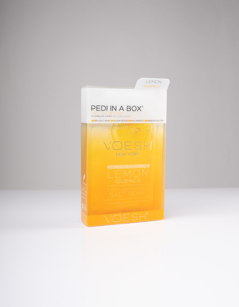 Voesh Pedi In A Box - Deluxe 4 Step - Lemon Quench - ABS Beauty Supply