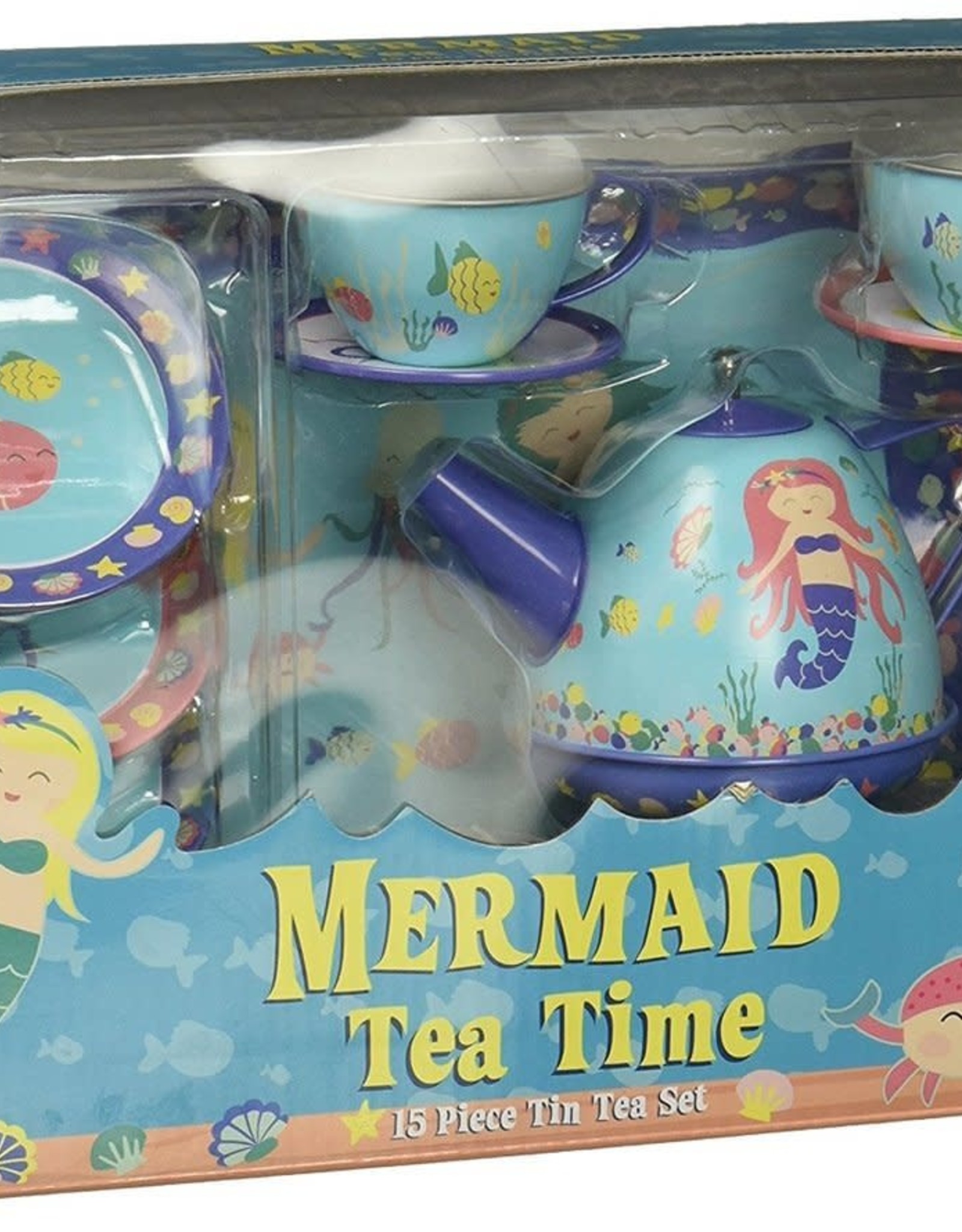Mermaid Tin Tea Set - The Toy Quest