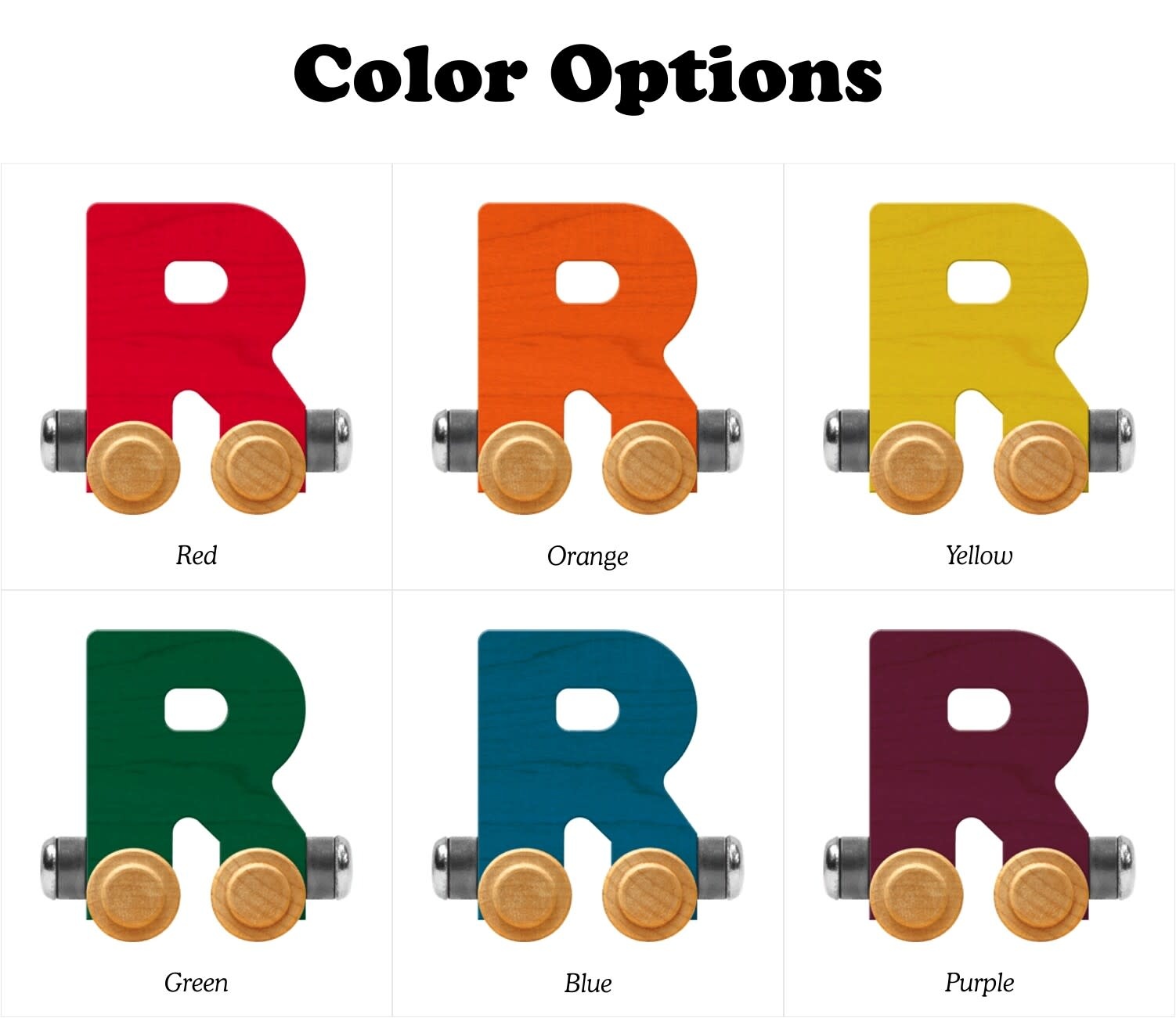 Train Letter R Wooden - The Toy Quest