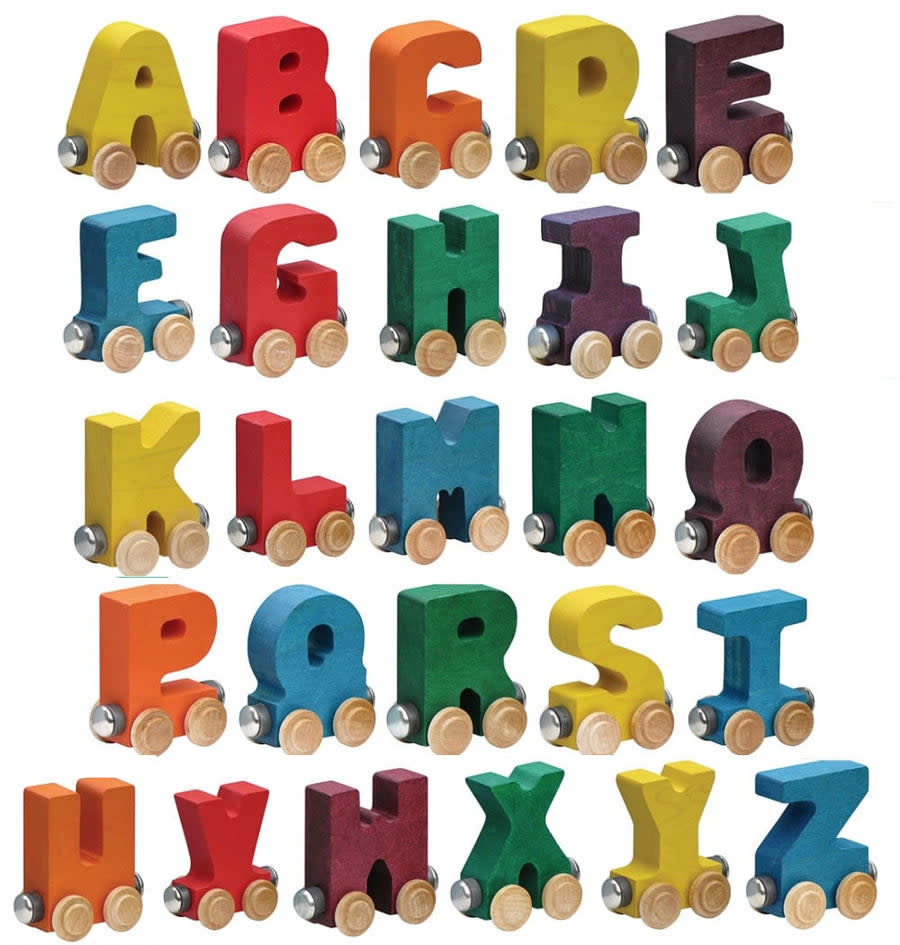 Train Letter M Wooden - The Toy Quest