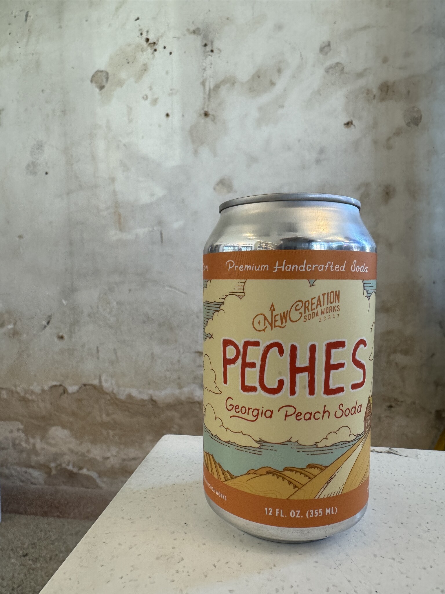 New Creation 'Peches' Georgia Peach Soda - Elemental Spirits Co.