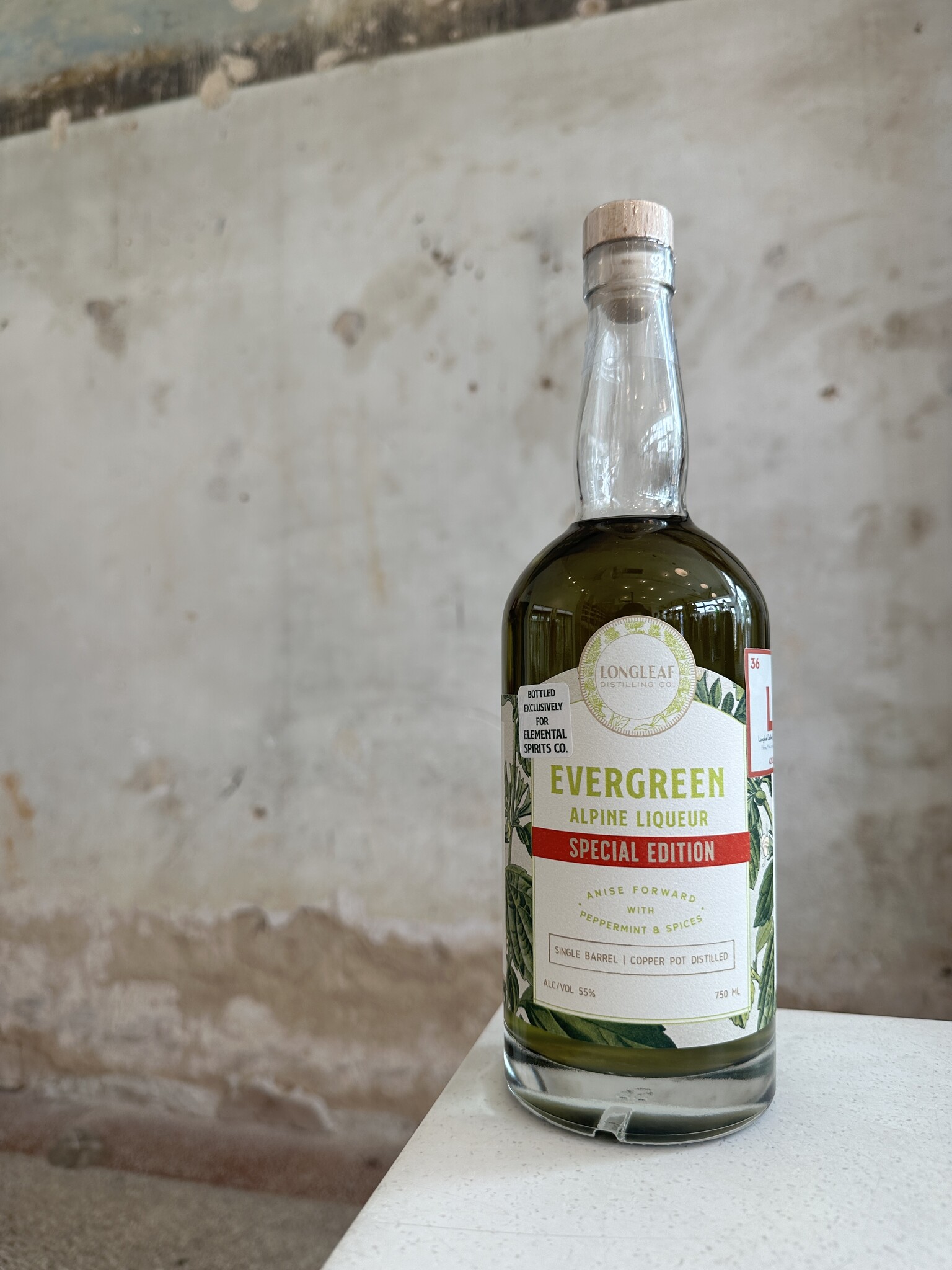 Longleaf Barrel Aged Evergreen Alpine Liqueur **Elemental Spirits Co ...