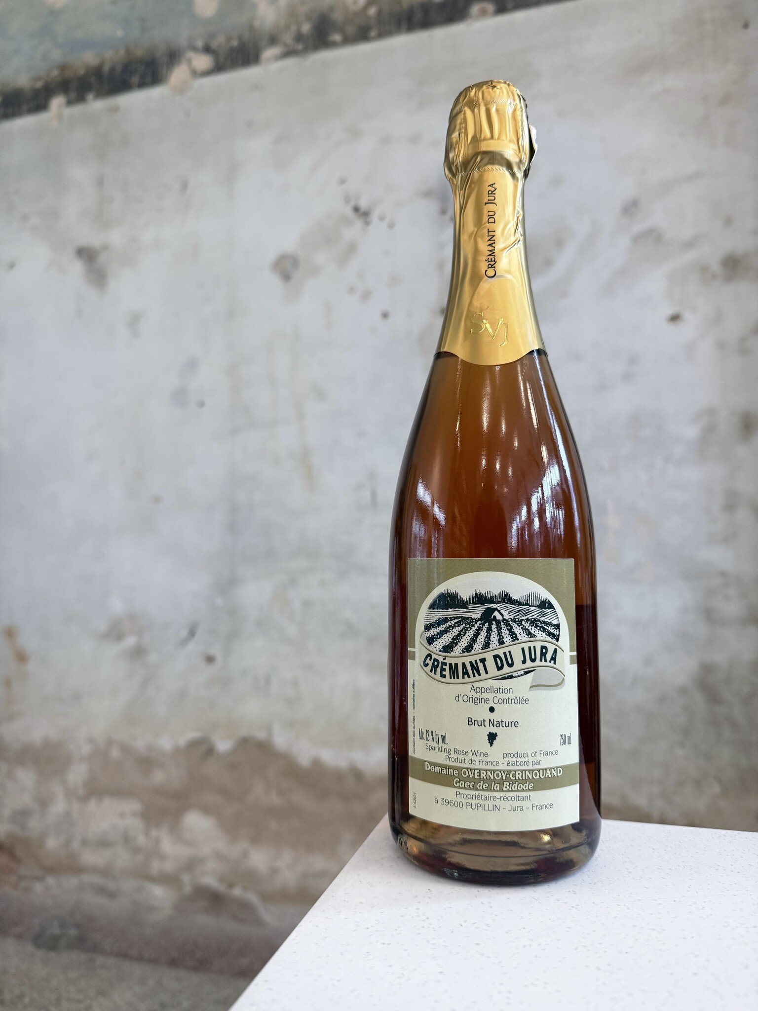 NV Domaine Overnoy-Crinquand Crémant du Jura Rosé Brut Nature ...