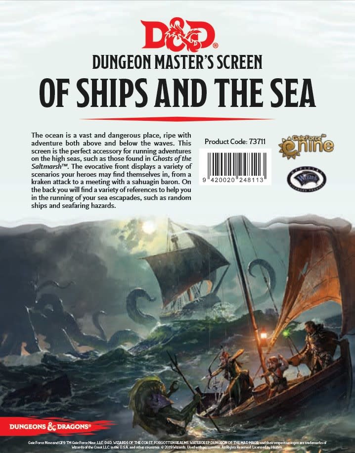 D&D 5E: Of Ships and the Sea DM Screen - The Wandering Dragon Game ...