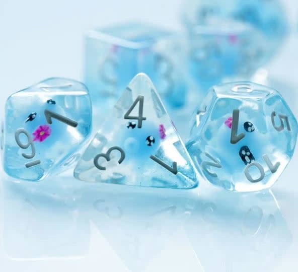 Foam Brain Inclusion Dice: Blue Octopus Dice Set - The Wandering Dragon ...