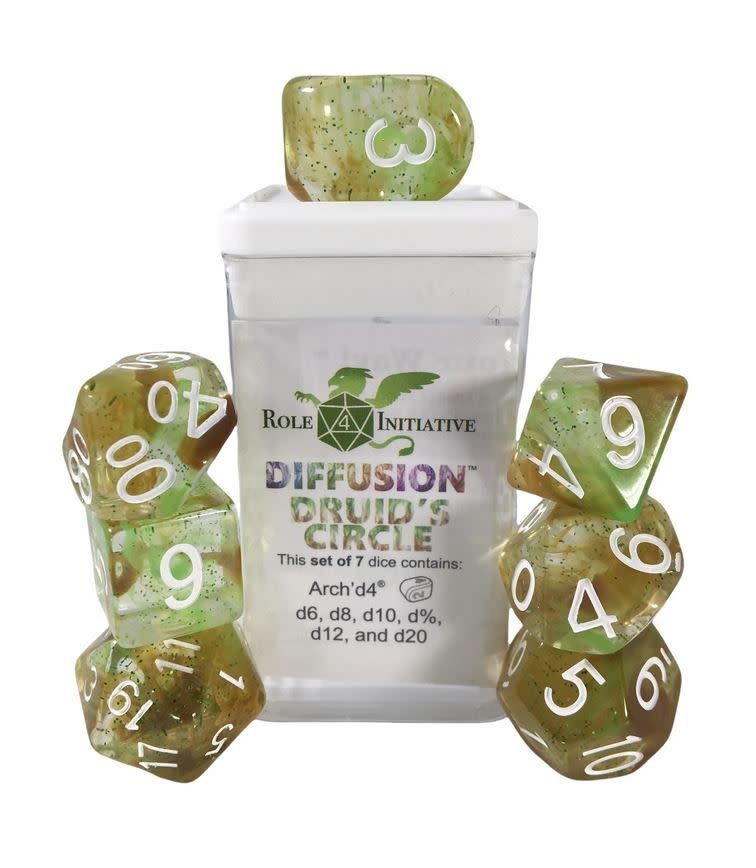 7-Set Diffusion Dice Druid's Circle Special Reserve - The Wandering Dragon Game Shoppe | Thistle ...