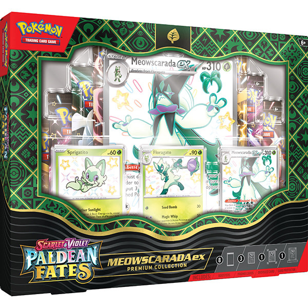 Pokémon Paldean Fates: Meowscarada ex Premium Collection - The ...