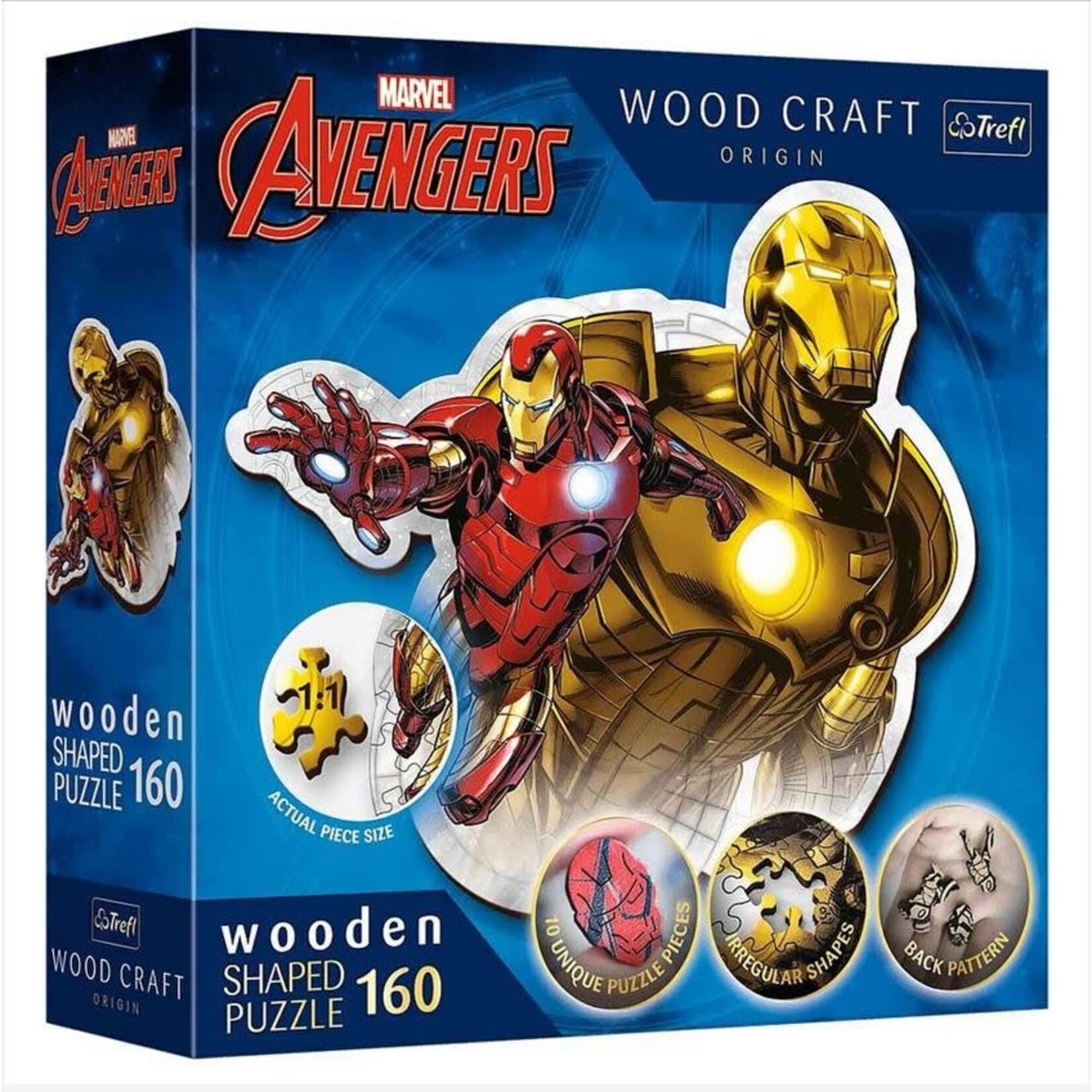 Marvel: Brave Iron Man - 160 Piece Wood Puzzle - The Wandering Dragon ...