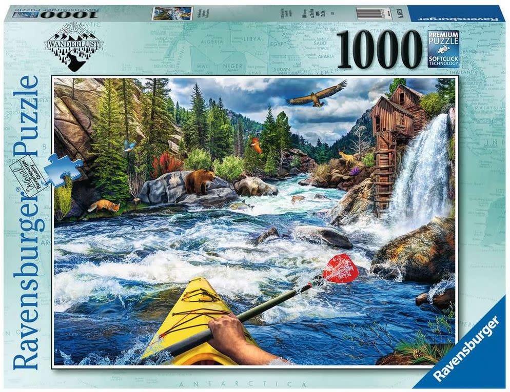Whitewater Kayaking 1000 Piece Puzzle - The Wandering Dragon Game ...