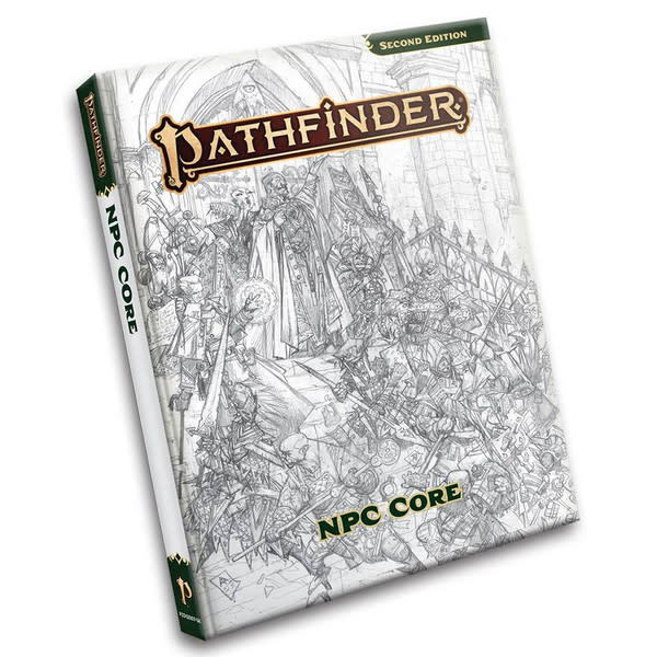 Pathfinder 2E RPG: NPC Core Sketch Cover - The Wandering Dragon Game ...