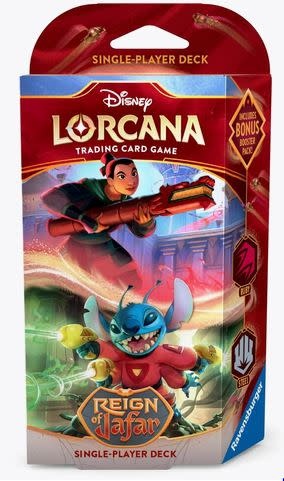 Disney Lorcana: Reign of Jafar Starter Deck (Ruby & Steel) (All Sales ...