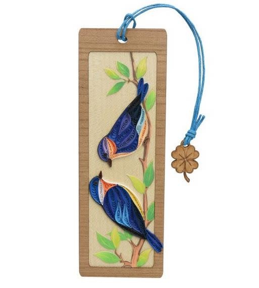 Bookmark - Hand Quilled Bluebirds - The Wandering Dragon Game Shoppe ...