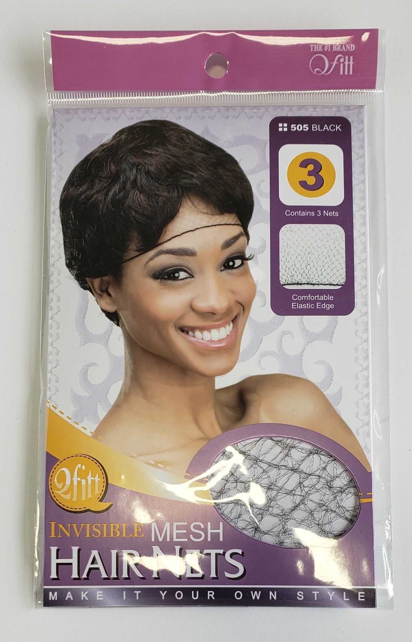 Invisible Mesh Hair Net #505 Blk - 109Beauty