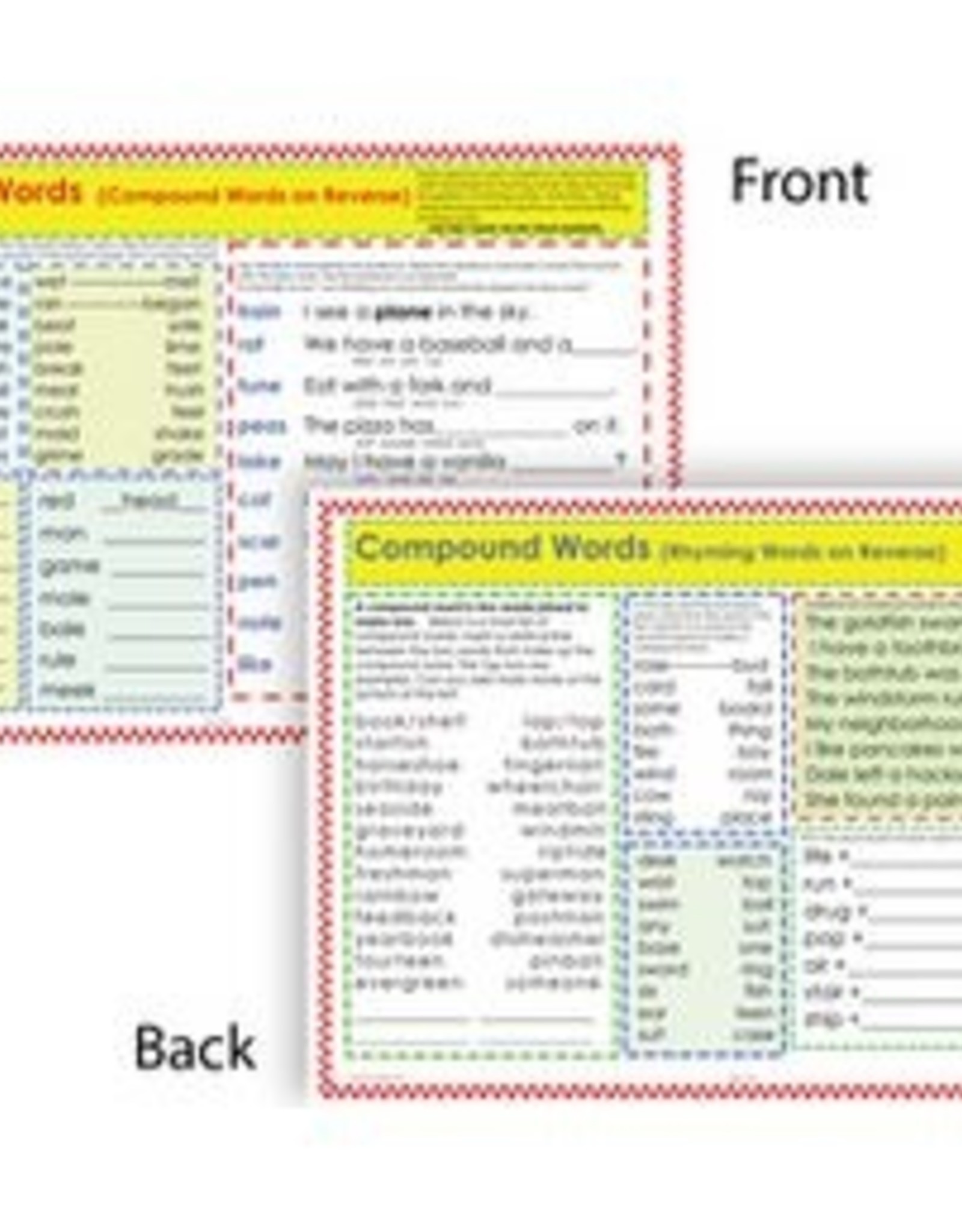 Rhyming And Compound Words Learning Mat - Lets Play: Games & Toys