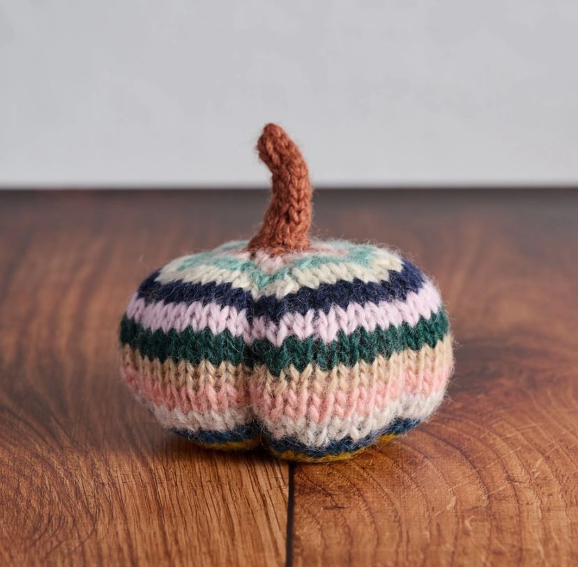 Spices & Stripes Wool Pumpkin, Nepal - Village Goods