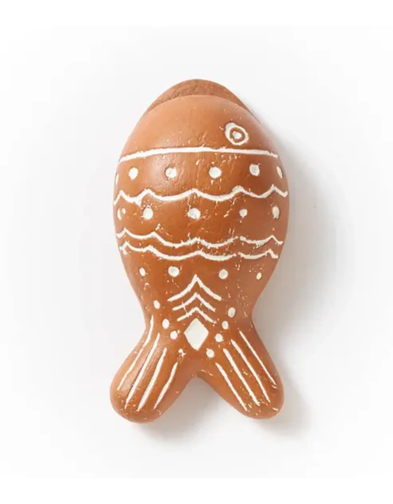 Vasanta Terracotta Fish Hanging Wall Planter - Village Goods