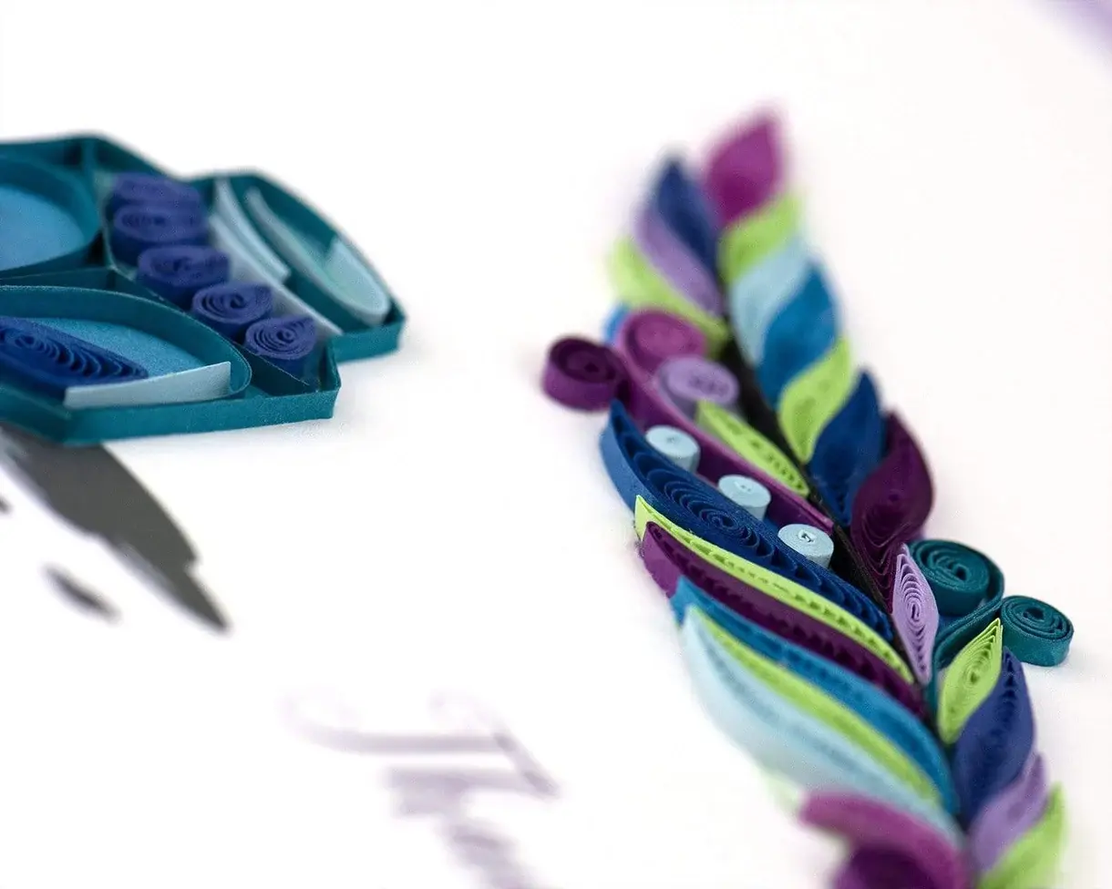 Quilled Card - Thank You Quill & Ink - Village Goods