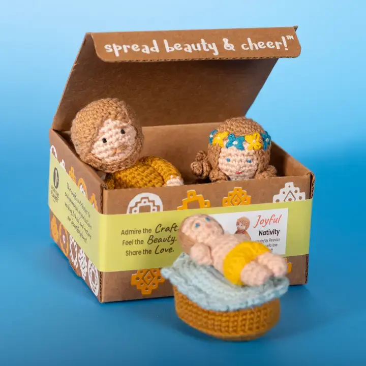 Organic Cotton Crochet Nativity - Village Goods