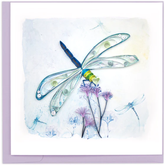 Quilled Card - Emperor Dragonfly - Village Goods
